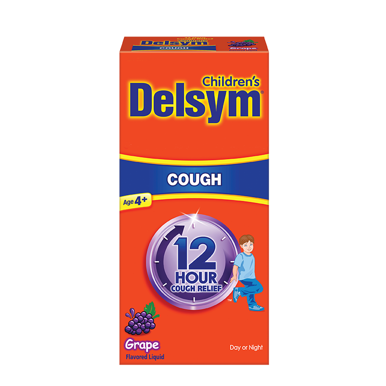 Delsym® 12 Hour Cough Relief for Children: Grape Flavor | Delsym® Delsym® 12 Hour Cough Relief for Children: Grape Flavor | Delsym®