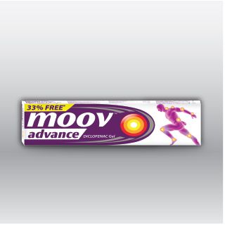 Moov Advance Diclofenac Gel | Long Lasting & Non-Sticky Pain Relieving Gel