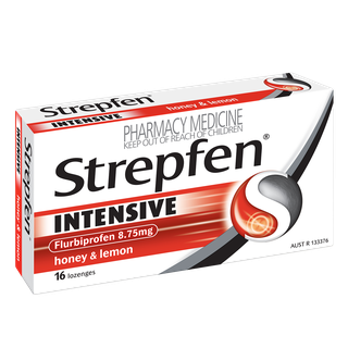 Strepfen Intensive Honey & Lemon Lozenges | Strepsils