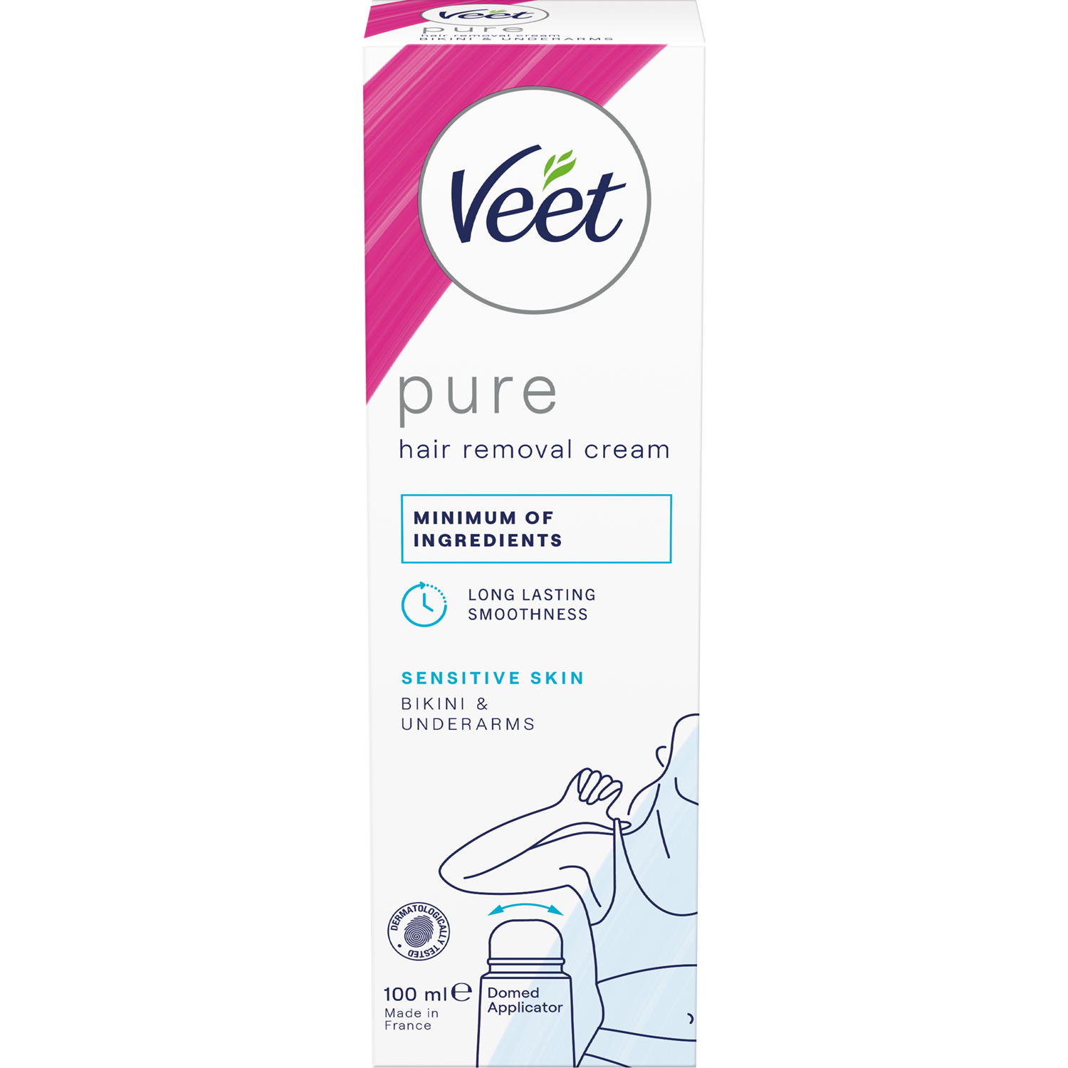 Veet Pure Hair Removal Cream Sensitive Skin Bikini & Underarm