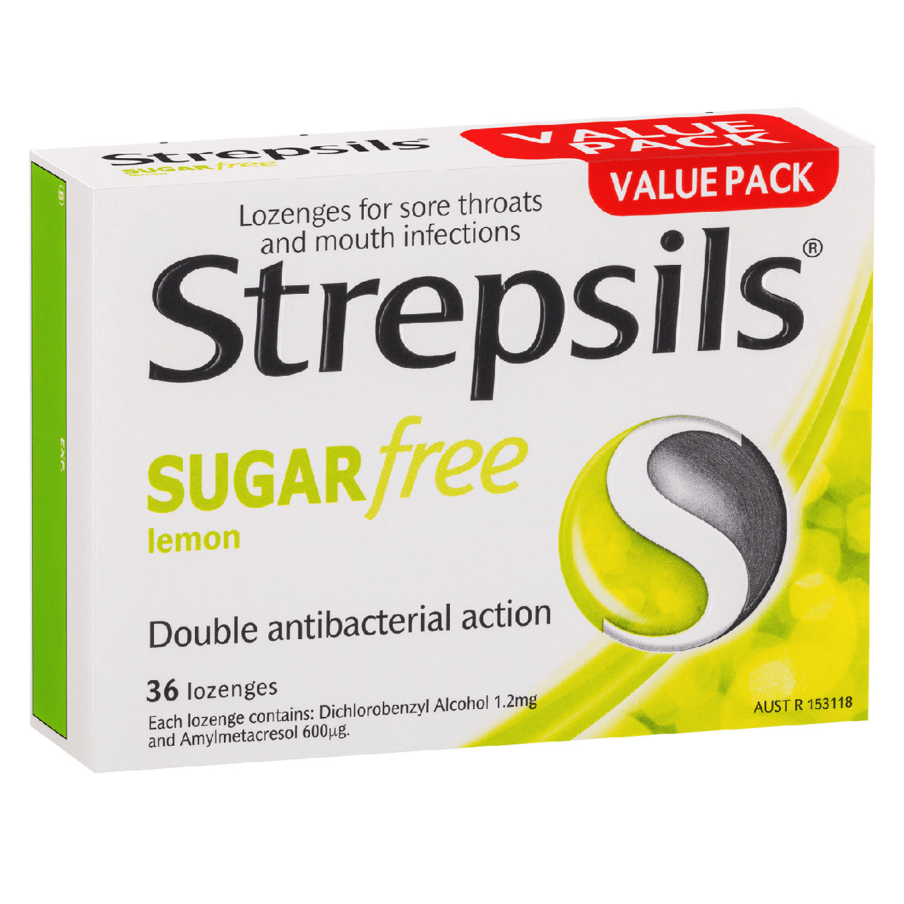 Strepsils Sugar Free Lemon Lozenges